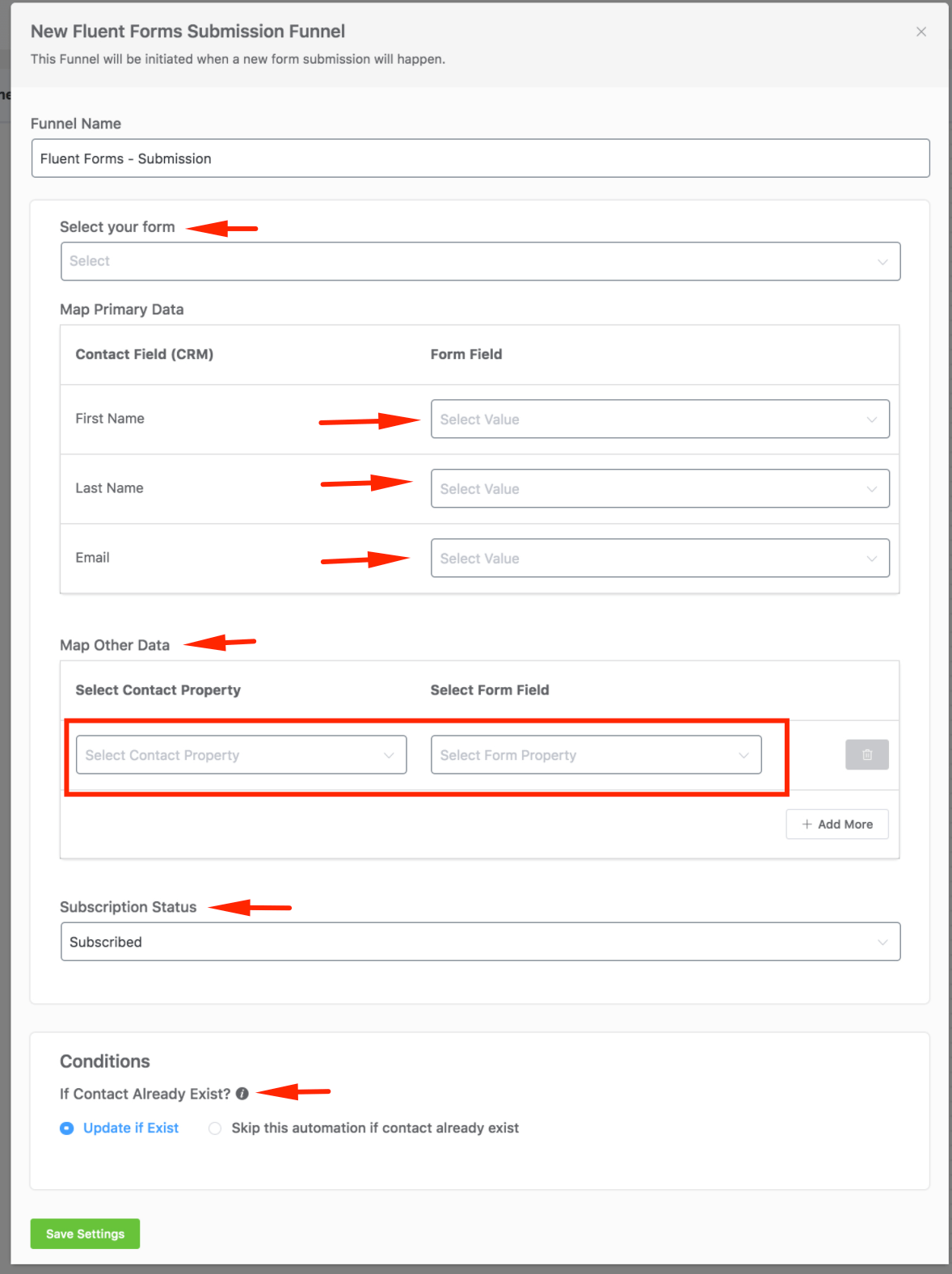 Fluent Forms Integration With Fluentcrm Fluentcrm