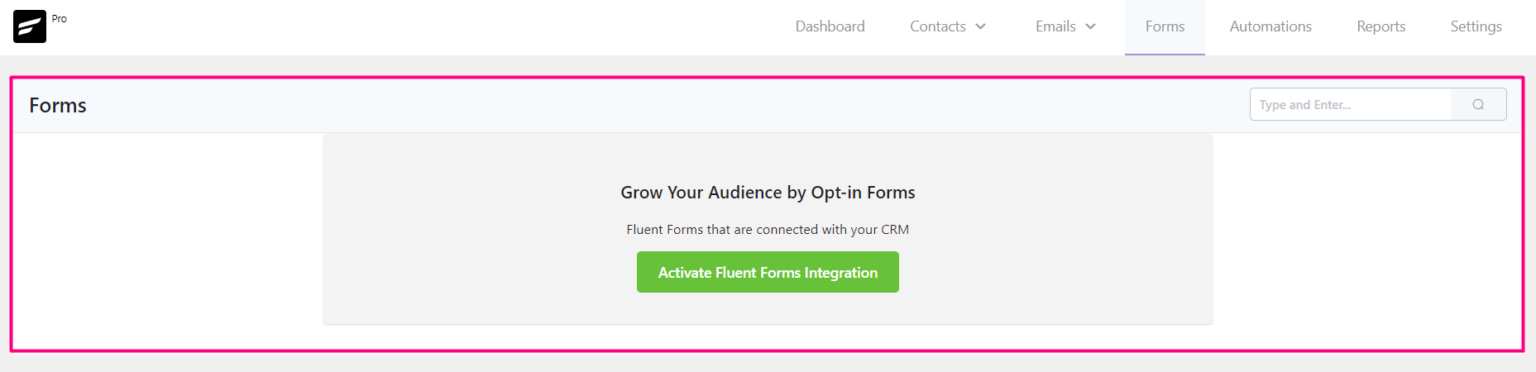 Opt-in Forms (Fluent Forms) Basic Configuration - FluentCRM