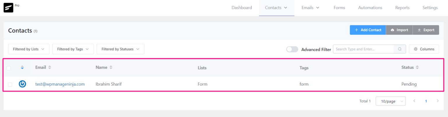 Opt-in Forms (Fluent Forms) Basic Configuration - FluentCRM