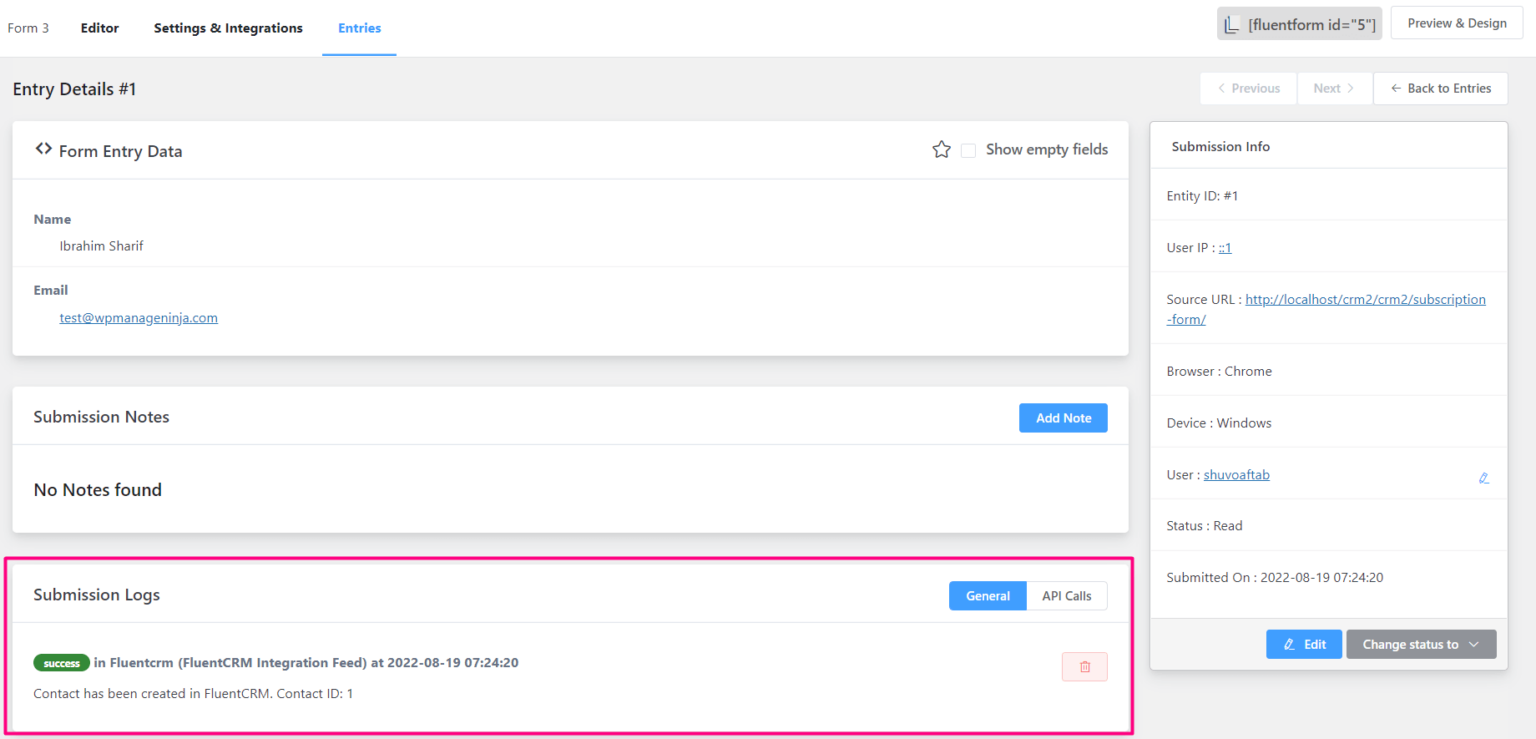 Opt-in Forms (Fluent Forms) Basic Configuration - FluentCRM