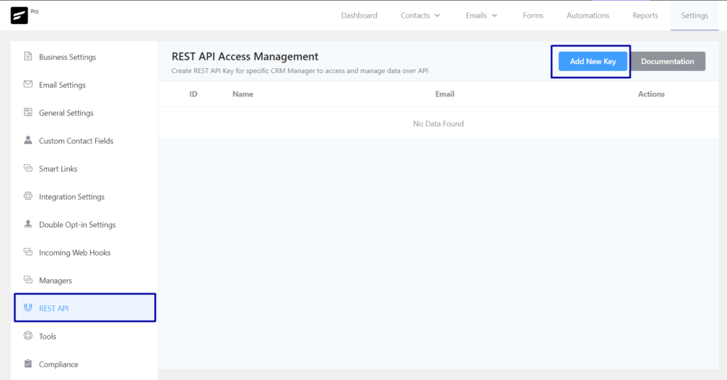 REST API - FluentCRM