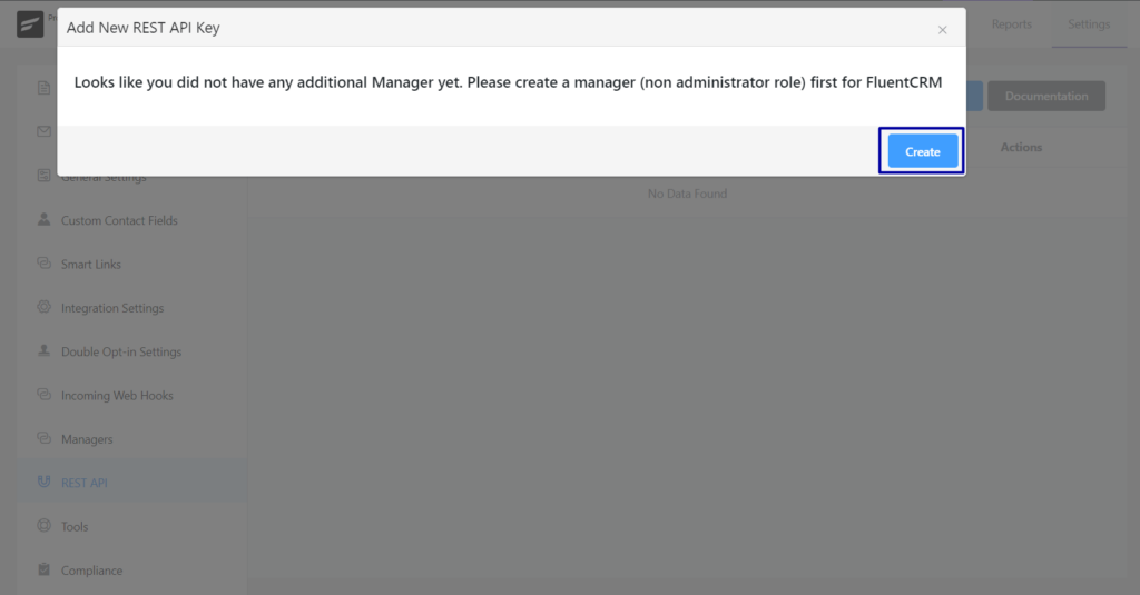 REST API - FluentCRM