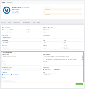 Custom Contact Fields - FluentCRM