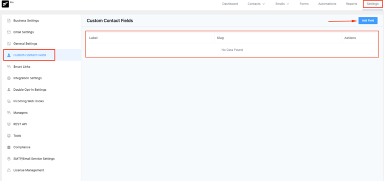 Custom Contact Fields - FluentCRM