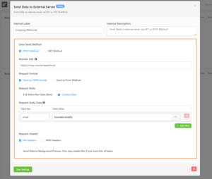 Primary Actions - FluentCRM
