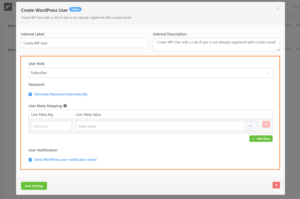 WordPress Actions - FluentCRM