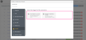 LMS Triggers - FluentCRM
