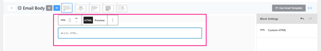 Content Blocks in Email Editor - FluentCRM