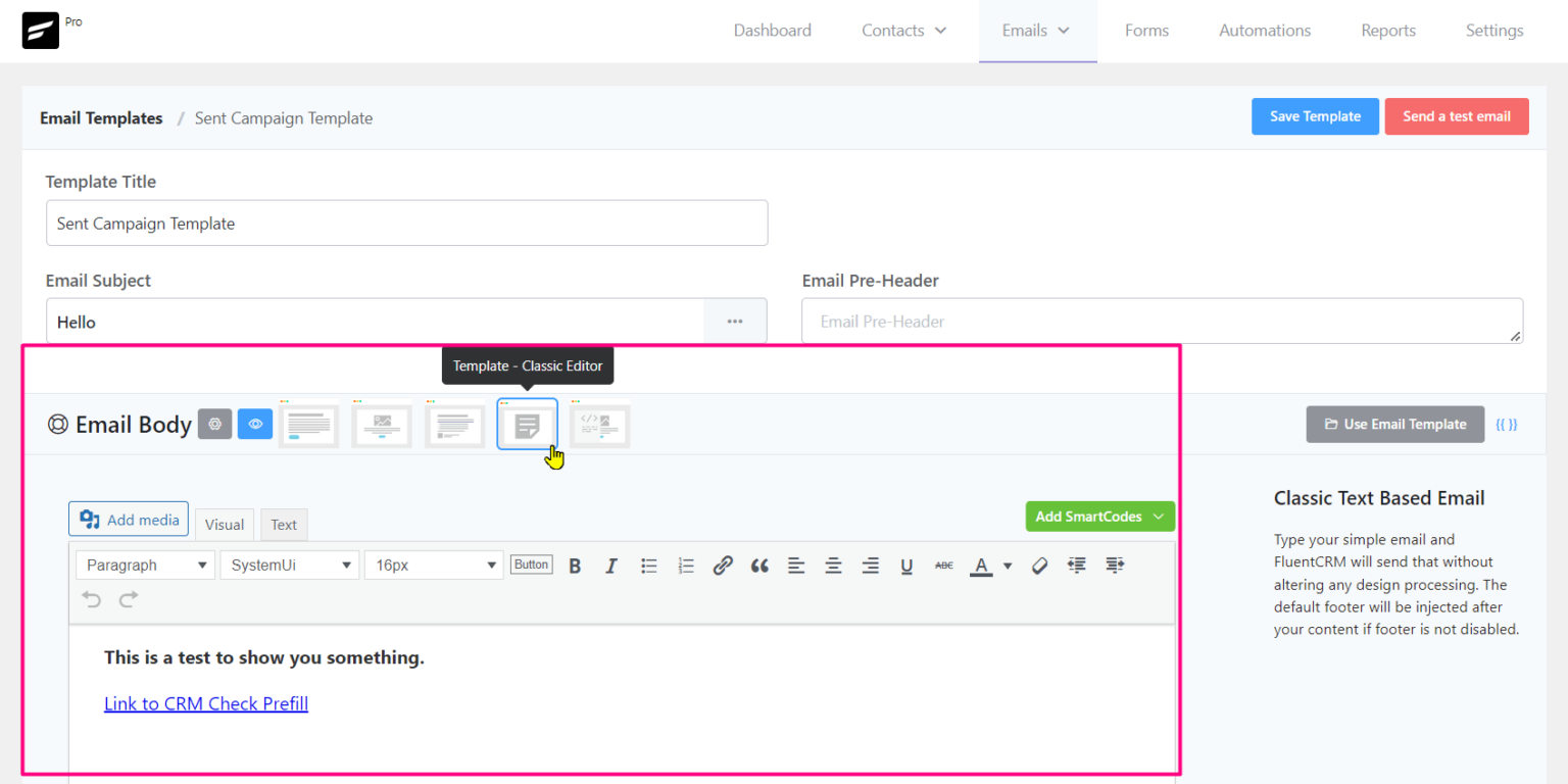 Compose Email in FluentCRM - FluentCRM