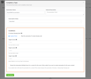 LMS Triggers - FluentCRM