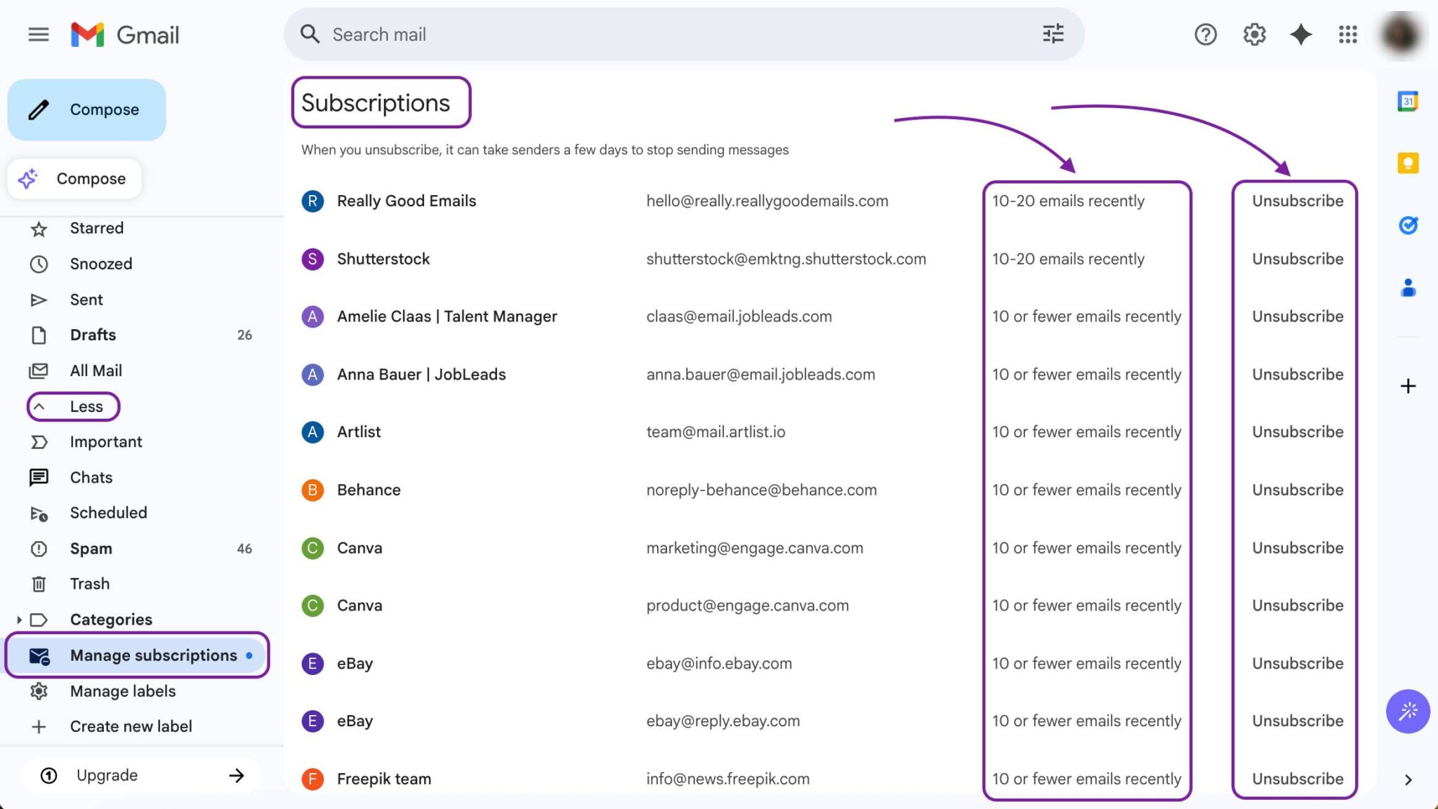 How to Manage Subscription Emails in Gmail