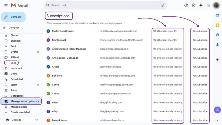 How to Manage Subscription Emails in Gmail